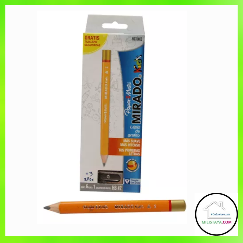 Lápiz de grafito Paper Mate Mirador Kids Caja * 6 - Milistaya.com