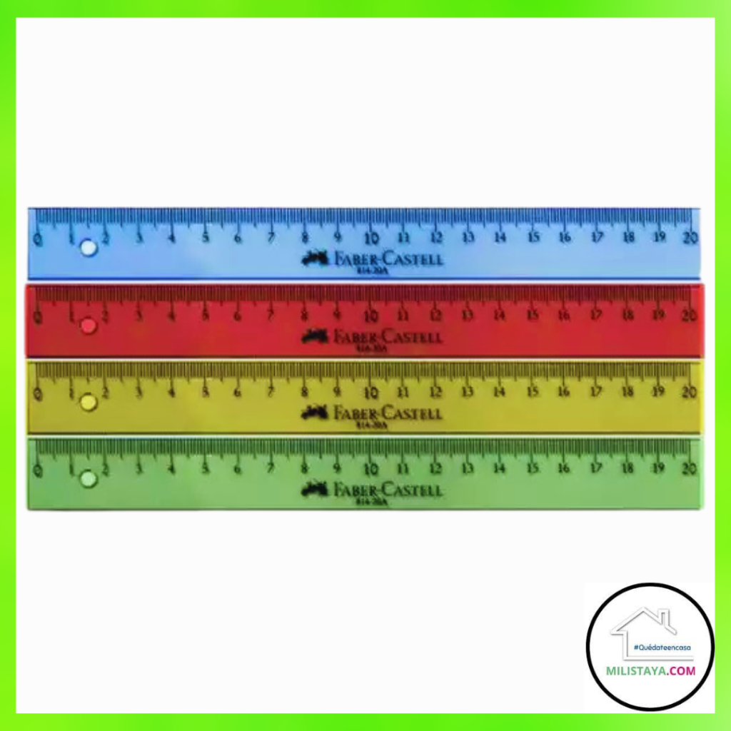Regla 20cm Faber Castell - Milistaya.com