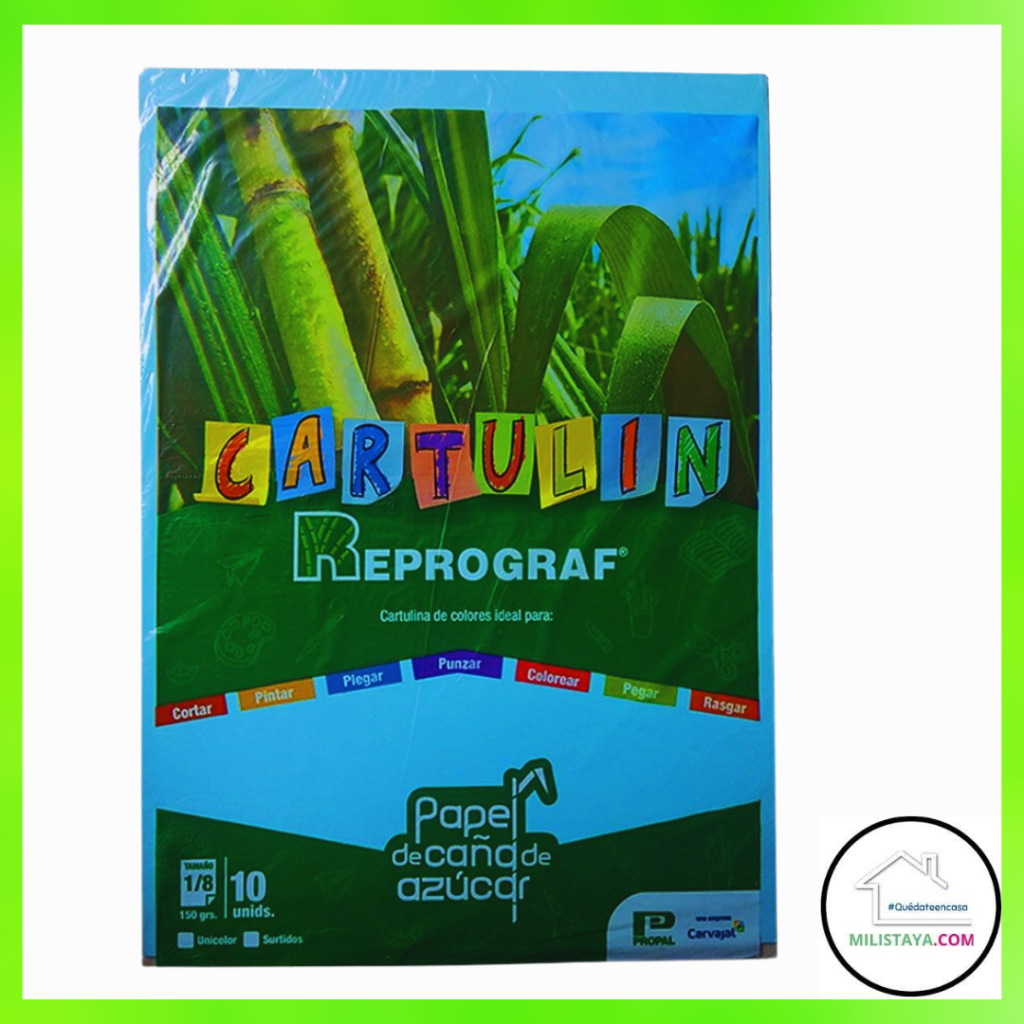 Cartulina Reprograf Paquete * 10 Surtidos - Milistaya.com